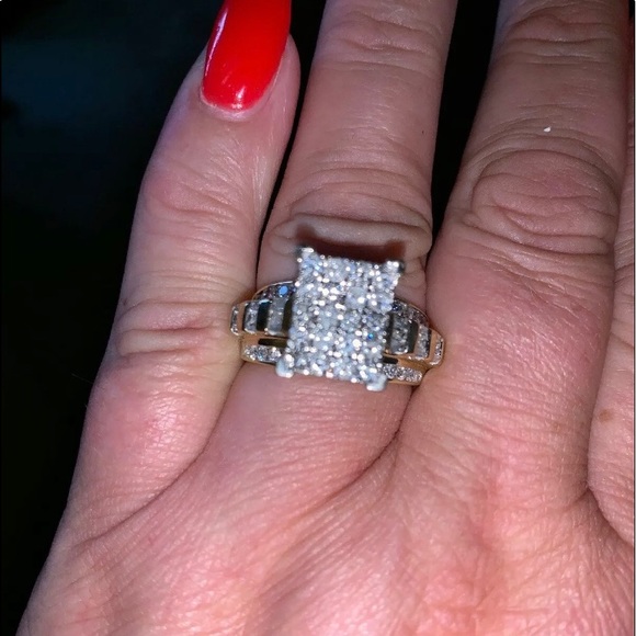 Jewelry | 25k Plus Genuine Diamond Bling Ring Size 1 | Poshmark